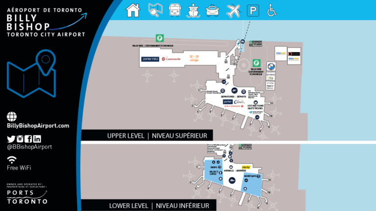 Terminal Map - Billy Bishop Toronto City Airport